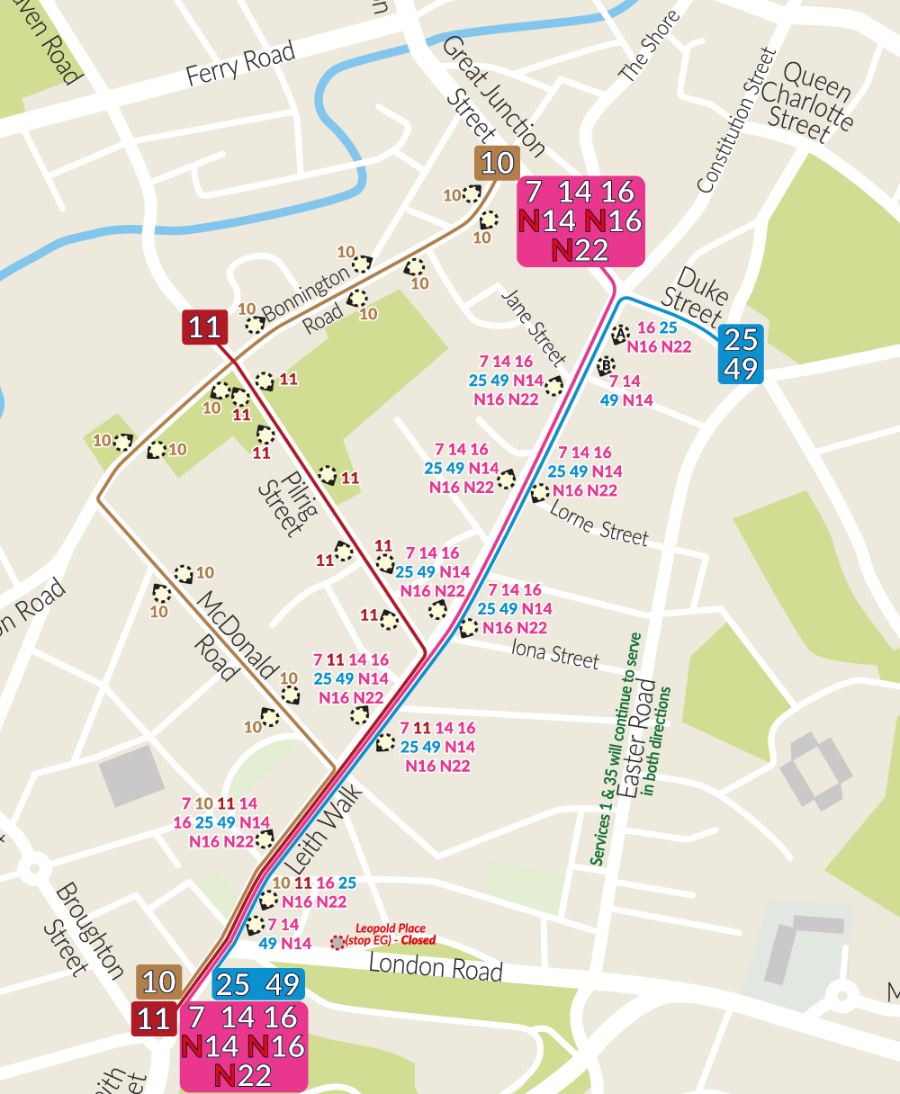 Service Updates - Lothian Buses