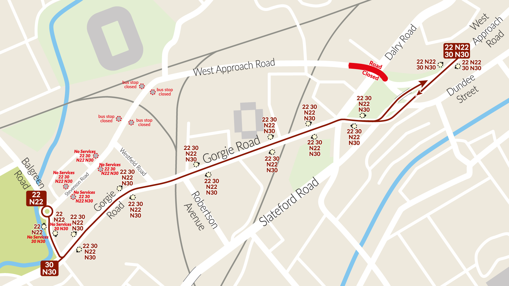 Service Updates - Lothian Buses