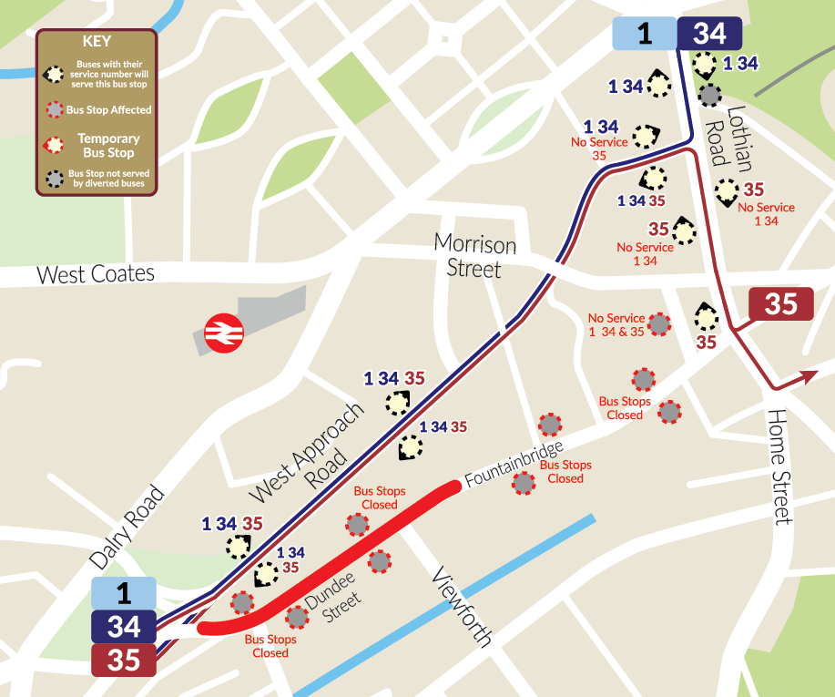 Service Updates - Lothian Buses
